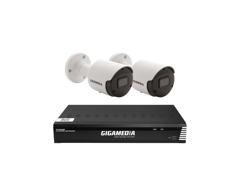 Kit vidéo surveillance 5MP 2 caméras + 1 NVR PoE 4 canaux + 1 To HDD ...