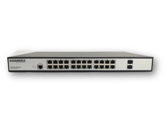 Smart Switch Manageable L2 - 24 ports Gigabit + 2 ports SFP - Gigamedia